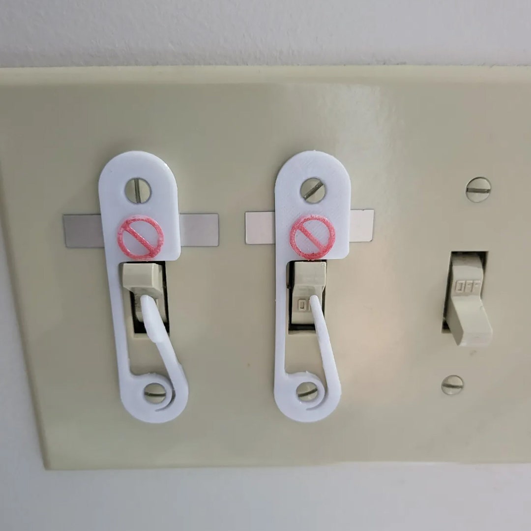 2 Pack Light Switch Lock, Switch Protector Cover, Furnace Switch Cap ...