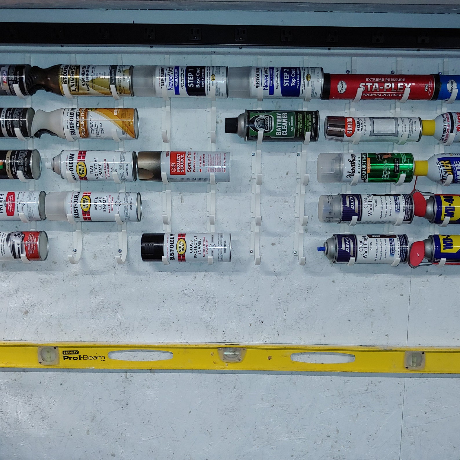 Spray Can Wall Storage System, Hanging Organizer, Garage Space Saver ...