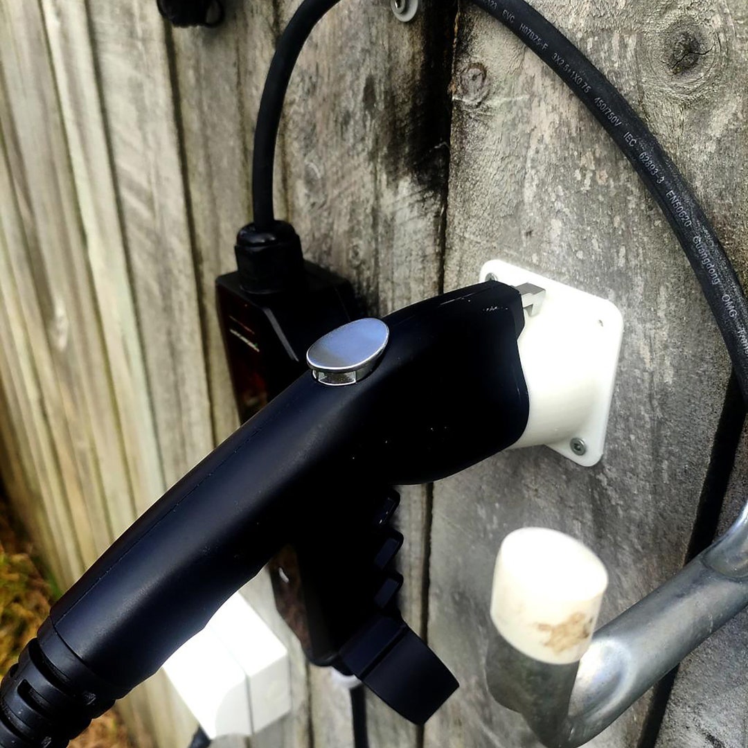J1772 EV Plug Holder, Electric Car Charging Accessory, Cord Storage ...