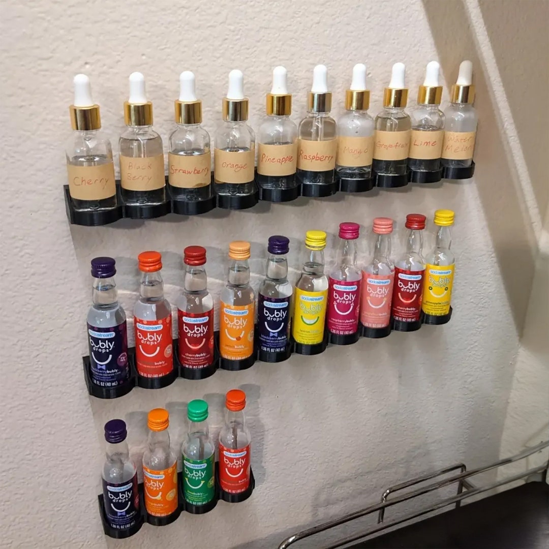 Sodastream Flavor Wall Rack, Dropper Bottle Organizer, Under Cabinet ...