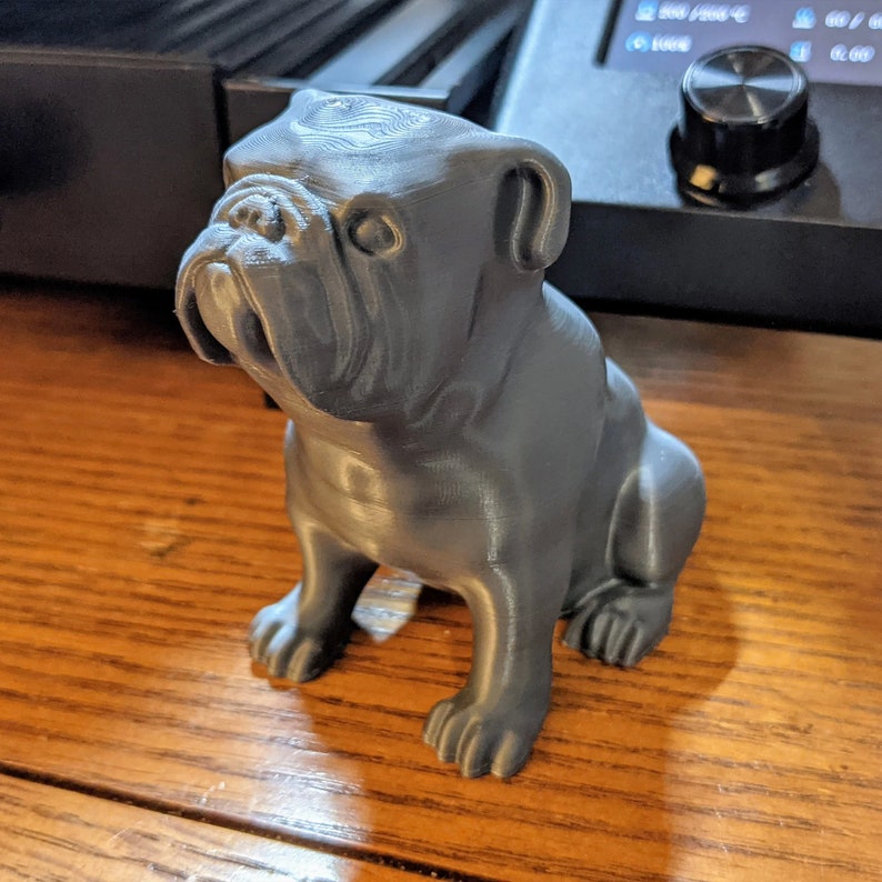 Sitting English Bulldog Statue, Detailed Dog Figurine, Perfect Gift for ...