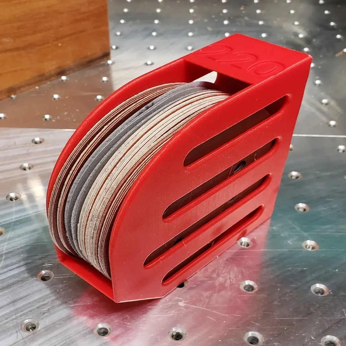 5in Sanding Disk Organizer, Workshop Storage Solution, Garage Tool ...