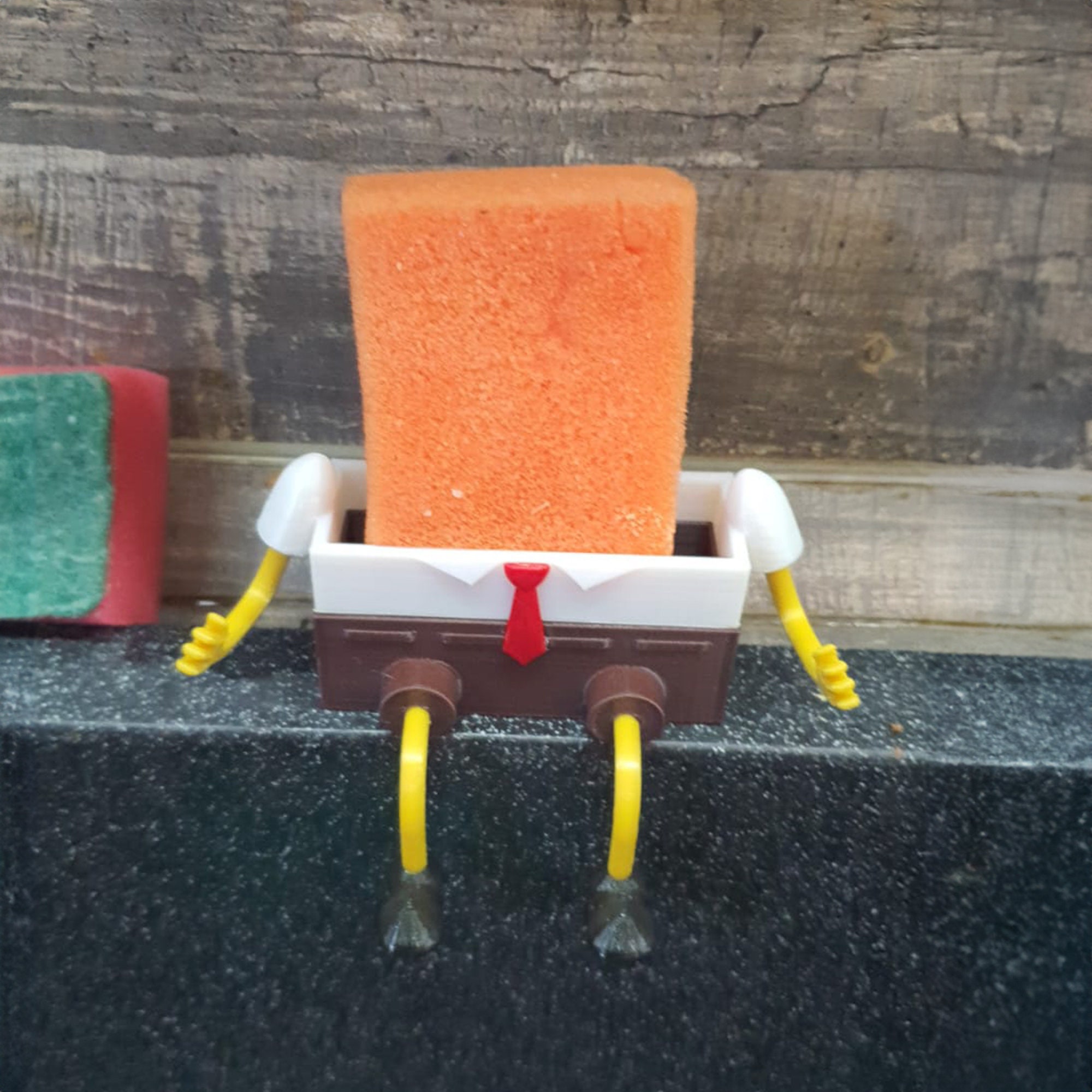 Spongebob Draining Sponge Dish, Kitchen Sink Organizer, Cute Sponge ...