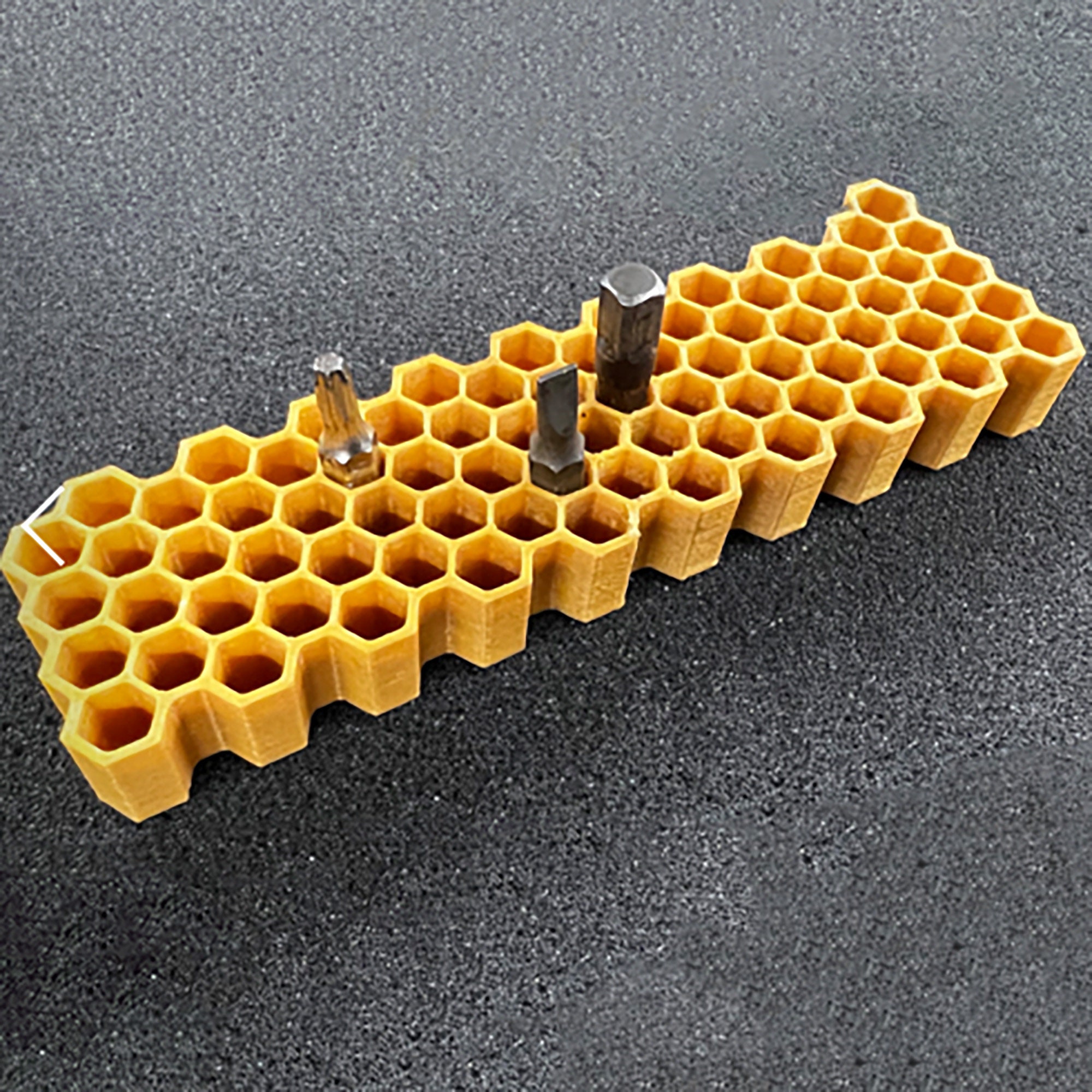 Hex Bit Organizer, Honeycomb-inspired Design, Secure Drill Bit Storage, Ideal Tool Shop ...