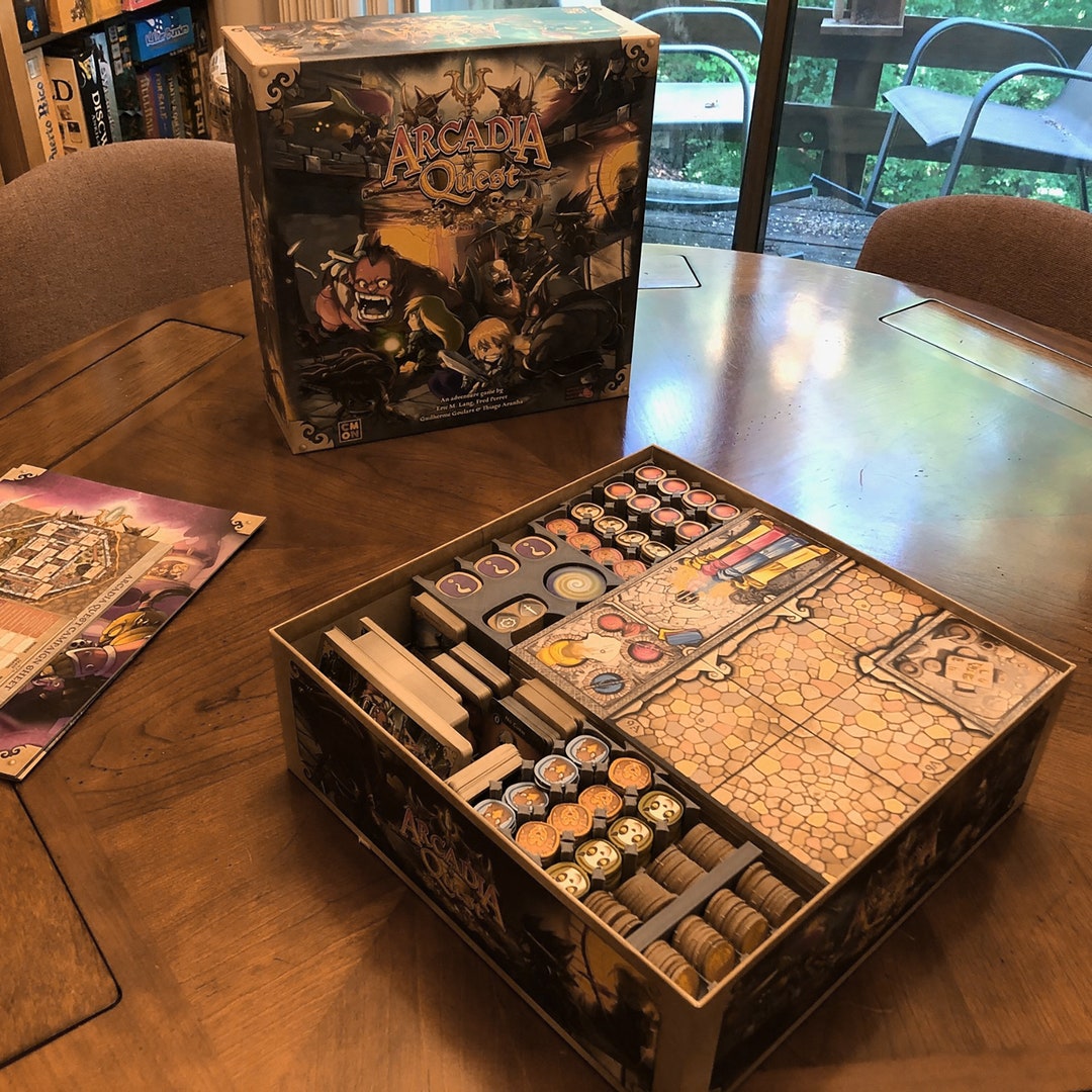 Arcadia Quest Core Box Organizer, Board Game Holder, Insert for Game ...