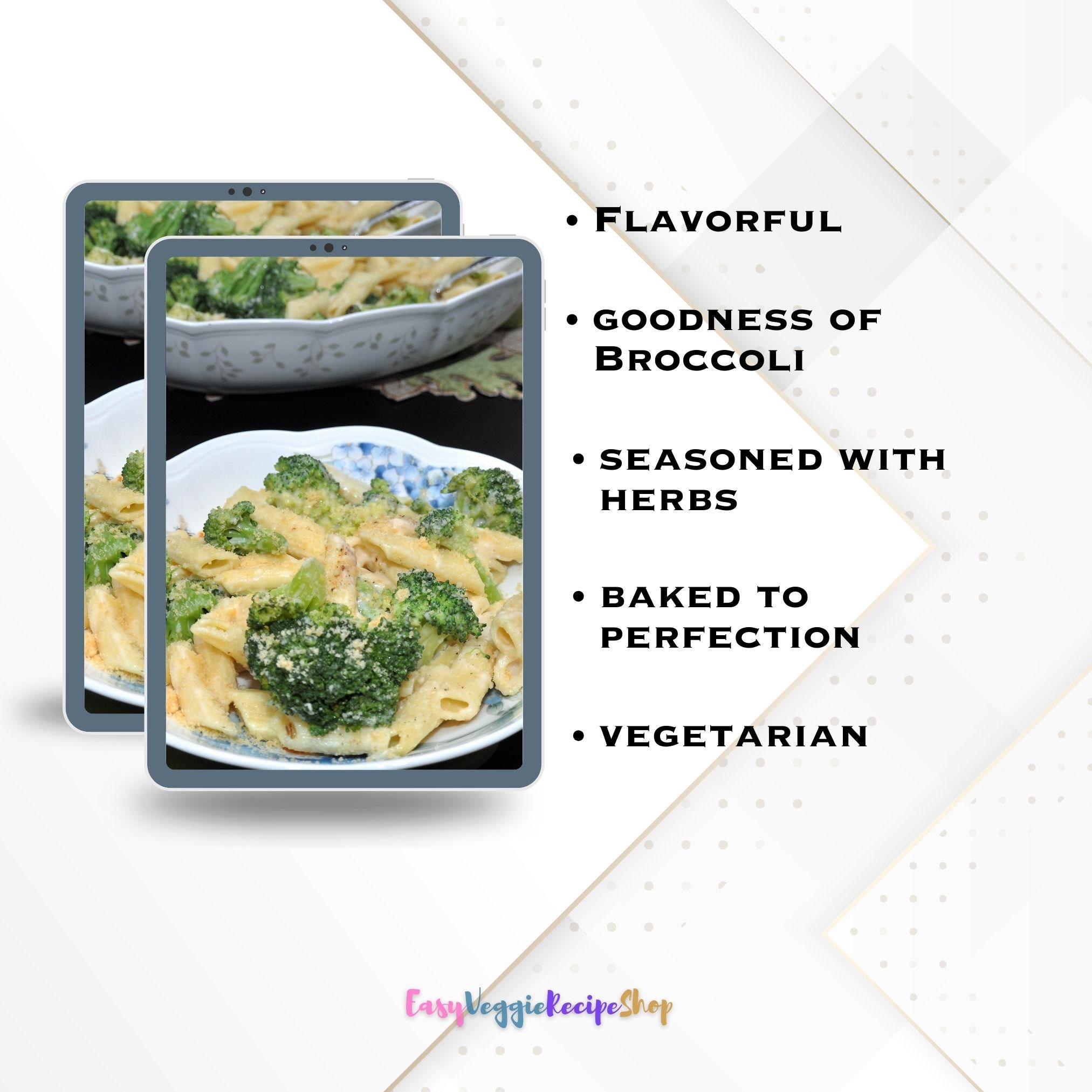 Broccoli Pasta Casserole | Instant Digital Download | Recipe Printable ...