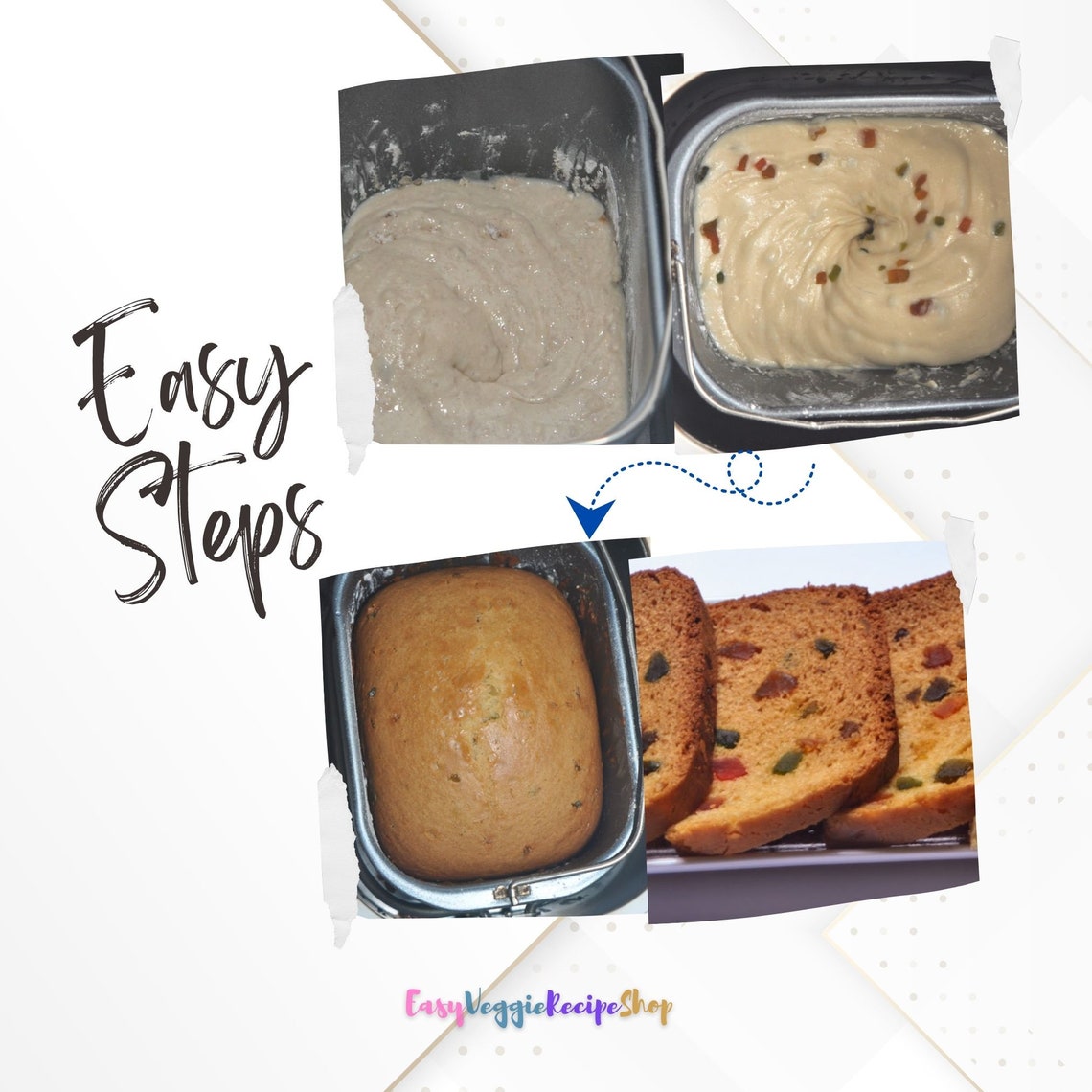 Bread Machine Fruit Cake | Instant Digital Download | Printable Recipe ...