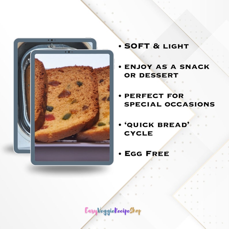 Bread Machine Fruit Cake | Instant Digital Download | Printable Recipe ...