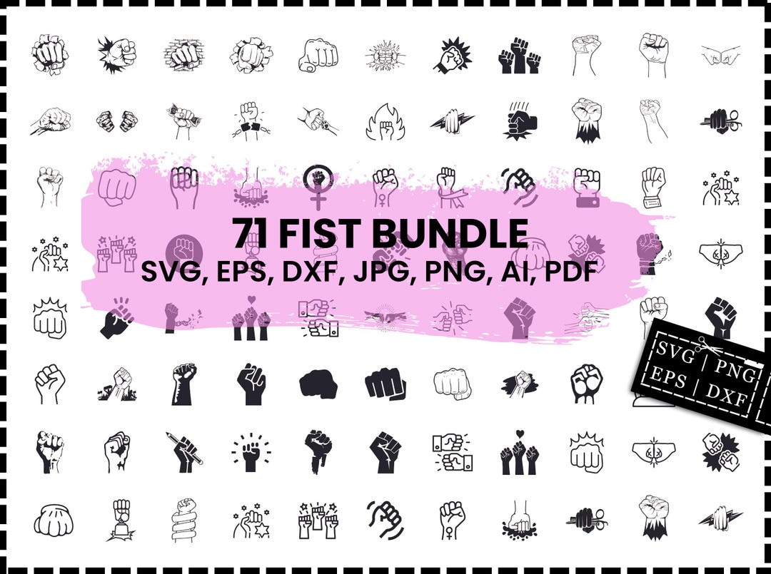Fist Svg Bundle, Fist Png Bundle, Fist Clipart, Fist Svg Cut Files for ...