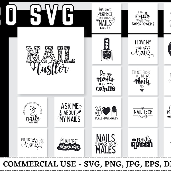 Nails Svg - Etsy