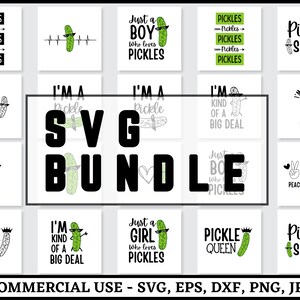 Pickle Svg Bundle, Instant Download, Pickle Png, Pickle Clipart, Pickle ...