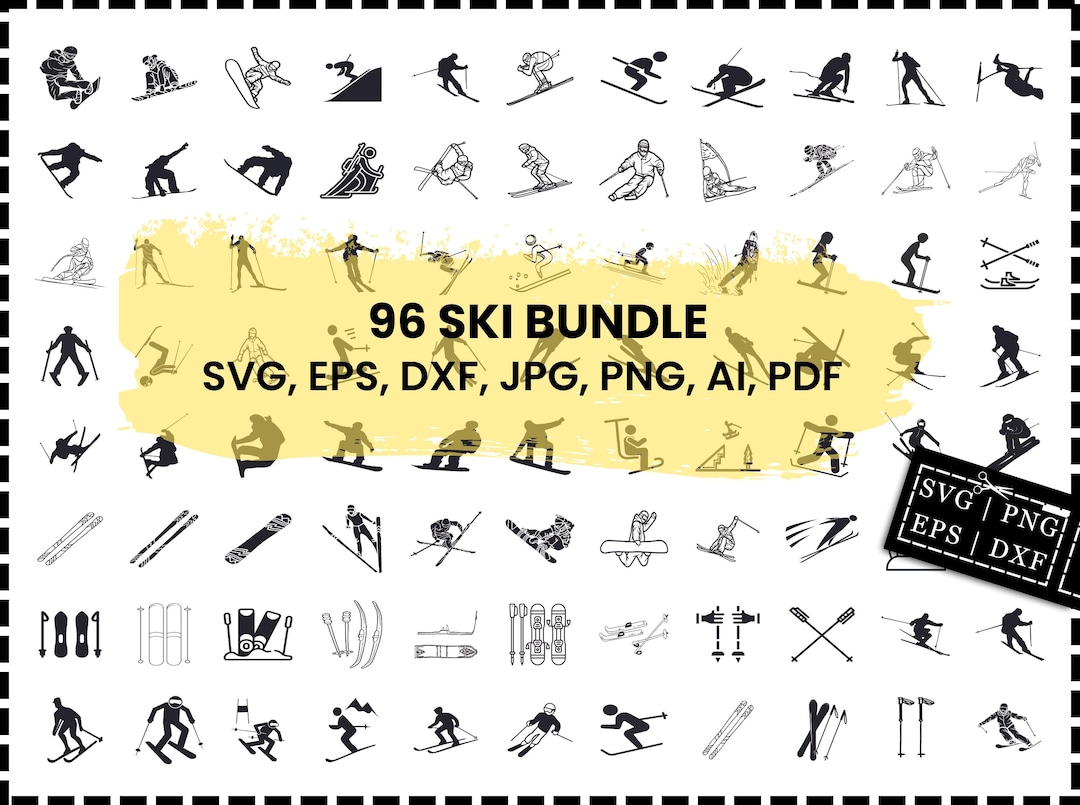 Ski Svg Bundle, Skis Svg, Skiing Svg, Ski Dxf, Ski Png, Ski Eps, Ski ...