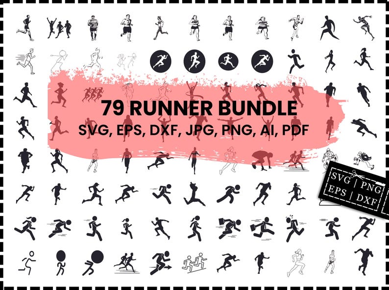 Runner Svg Bundle, Runner Svg, Runner Png, Run Svg, Runner Clipart ...