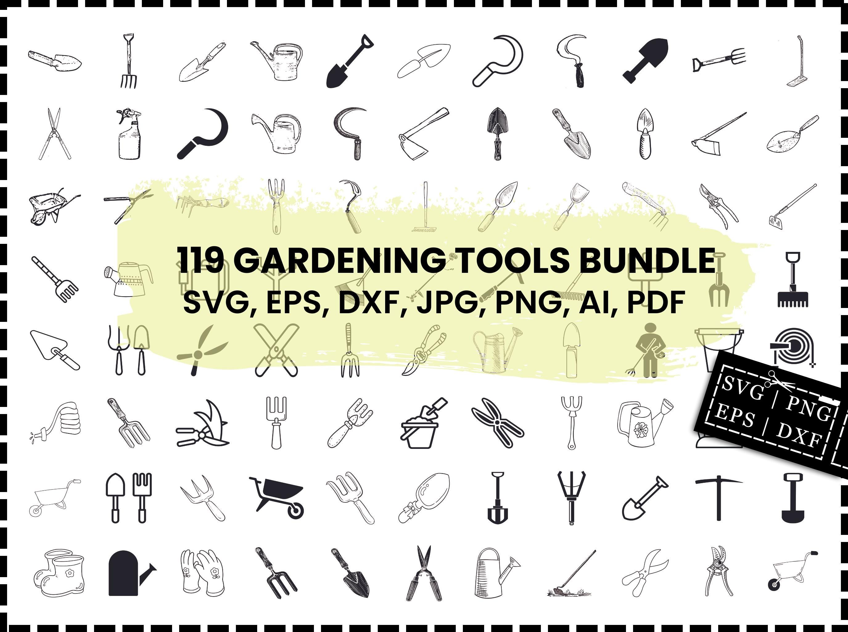 Gardening Tools Svg, Garden Tools Svg Bundle, Tools Svg, Gardening ...