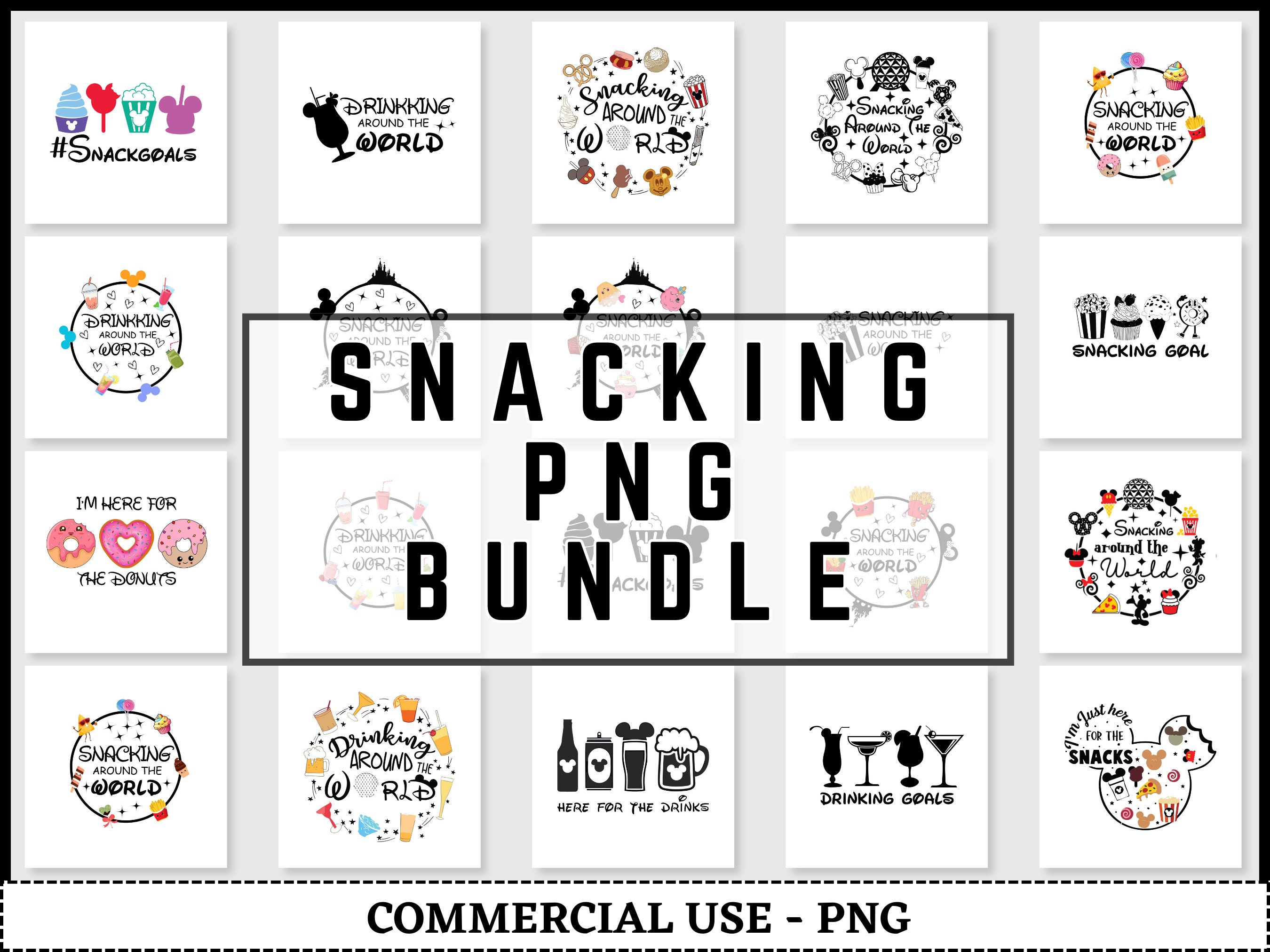 Snacking PNG Bundle, Snack Goals PNG, Coffee PNG Collection, Ice Cream ...