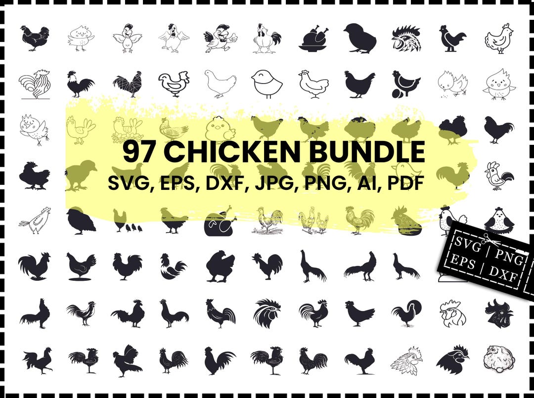 Chicken Svg Bundle, Chicken Png Bundle, Chicken Clipart, Chicken Svg ...