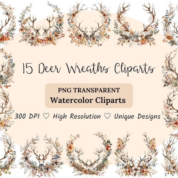 Antler Wreath - Etsy