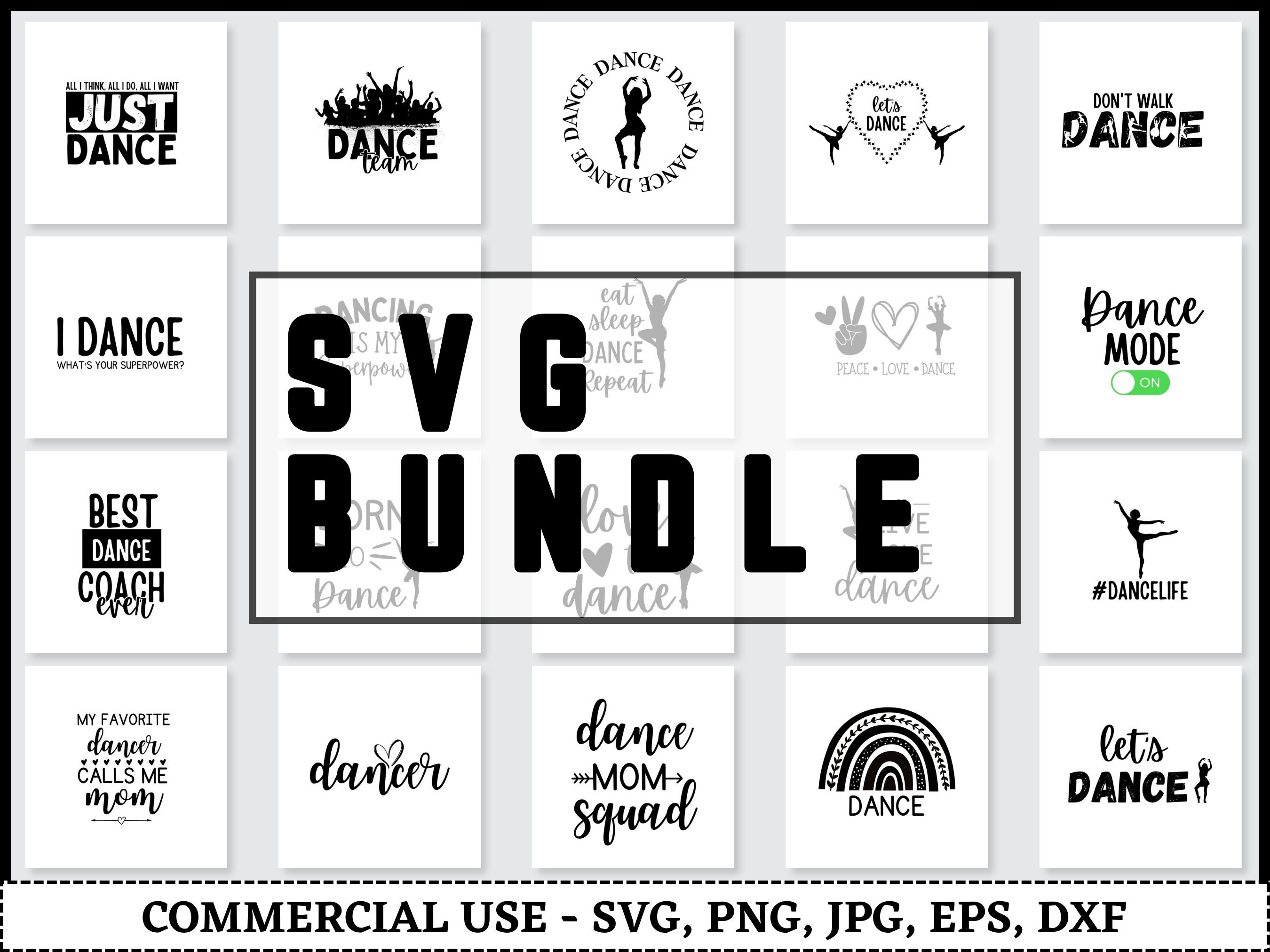 Dance Svg Bundle, Dance Bundle SVG File for Cricut, Dance Shirt SVG ...