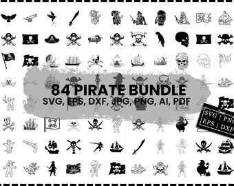 Pirate SVG, Pirate SVG Bundle, Pirate Cut Files, Pirate Silhouette ...