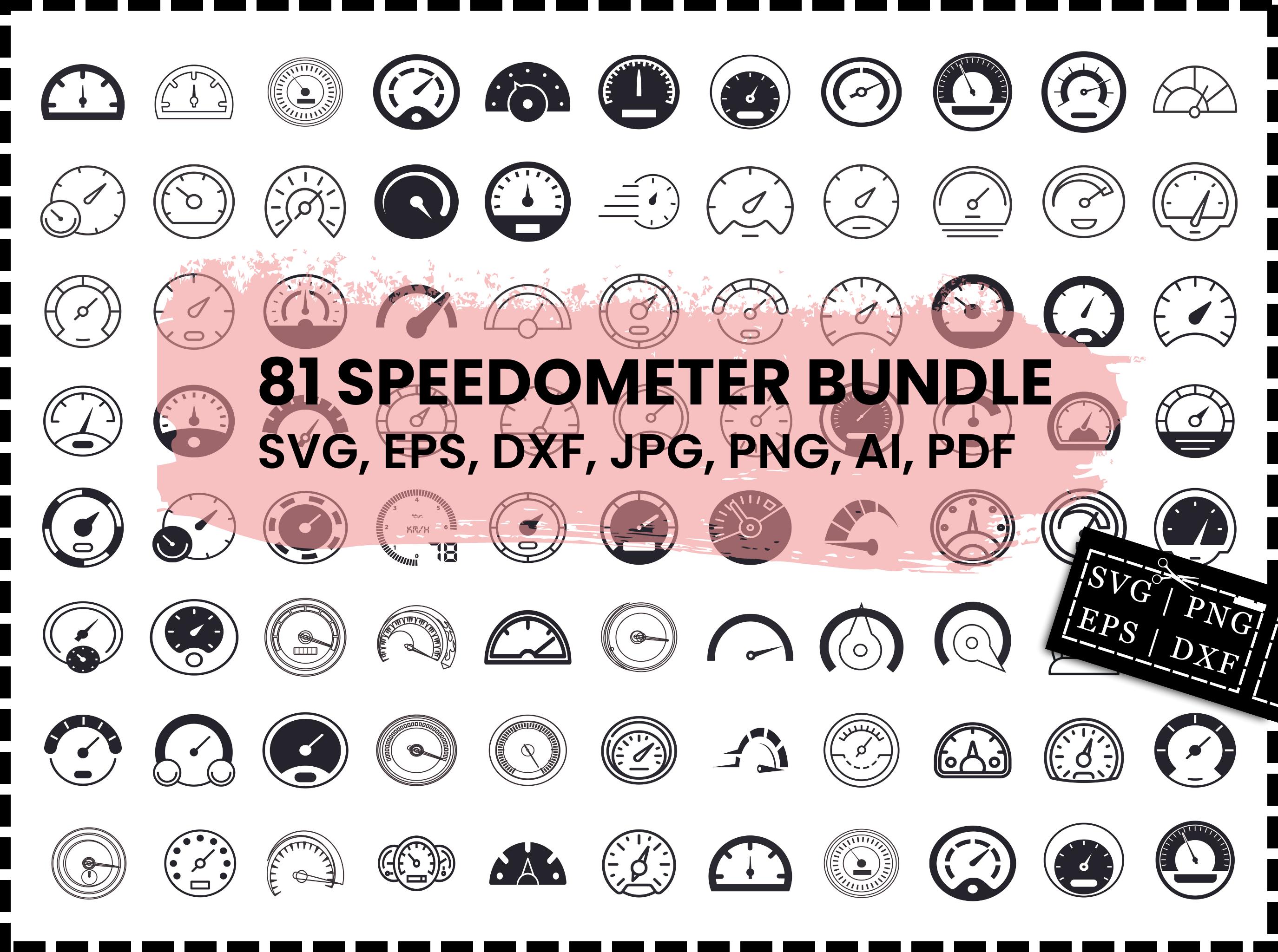 Speedometer Svg Bundle, Speedometer Dxf, Speedometer Png, Speedometer ...