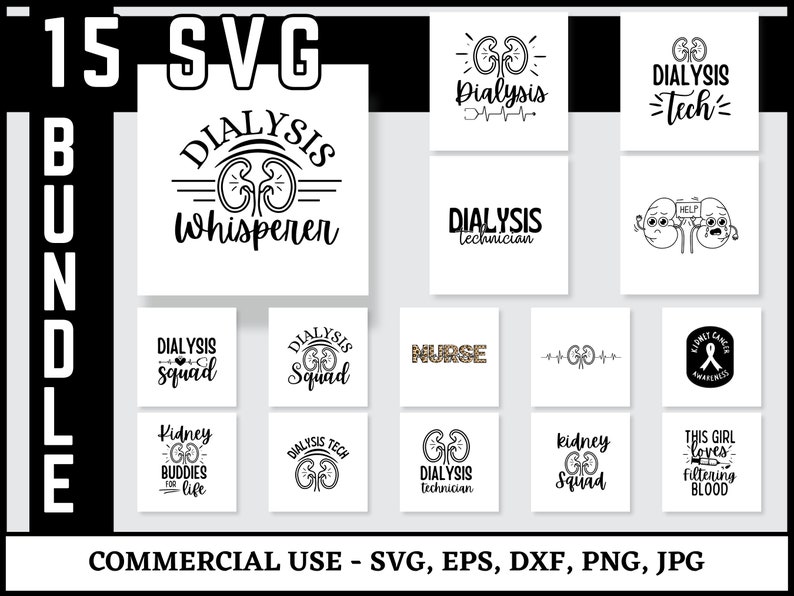 Dialysis Svg Bundle, Dialysis Png Bundle, Dialysis Shirt Design Bundle ...