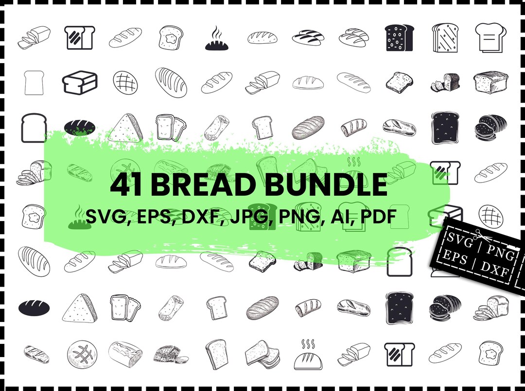 Bread Svg Bundle, Bread Svg, Bread Clipart, Bread Cut Files for ...