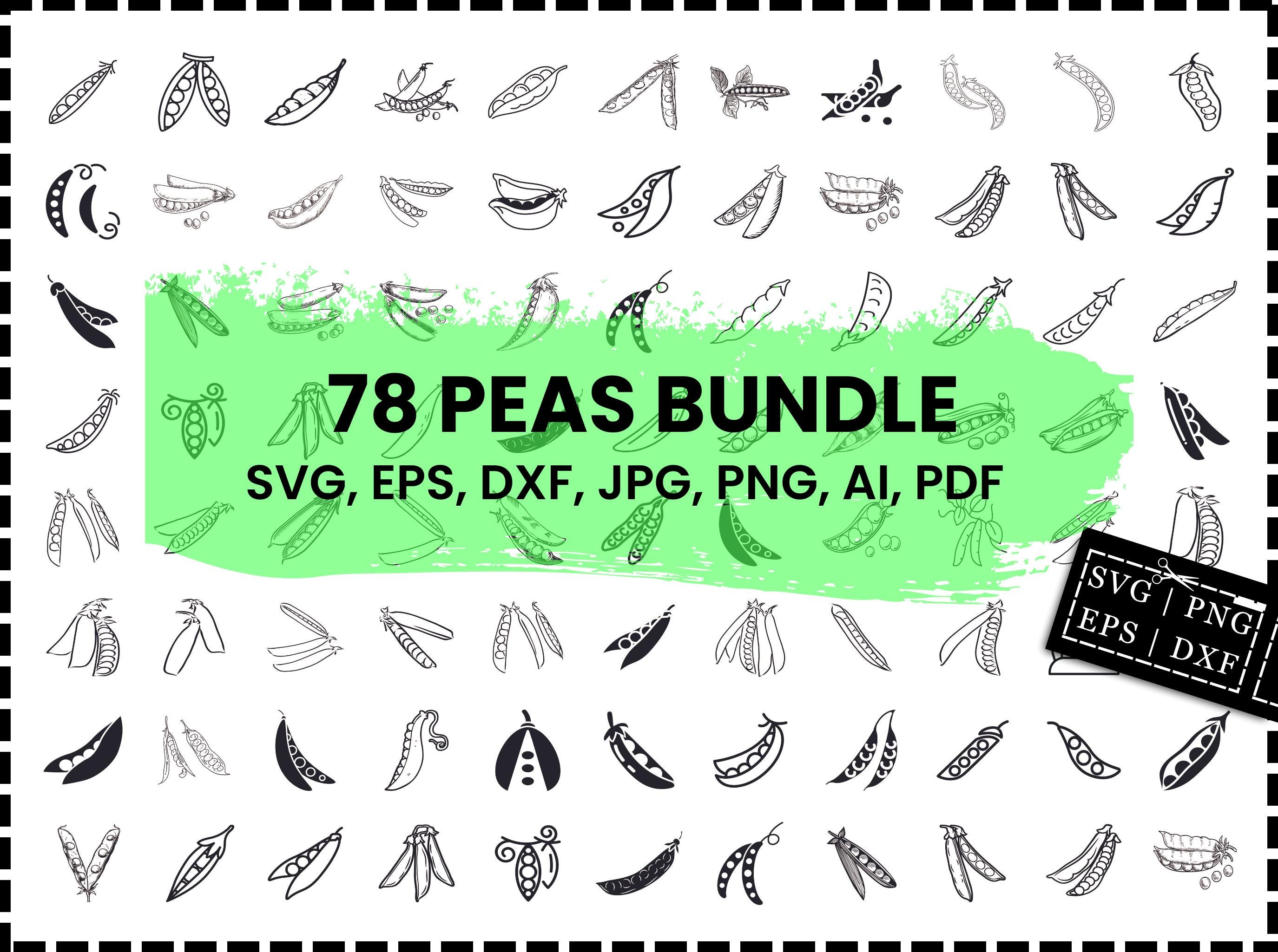 Pea Svg Bundle, Peas Svg, Peas Cricut, Peas Clipart, Peas Vector, Pea ...