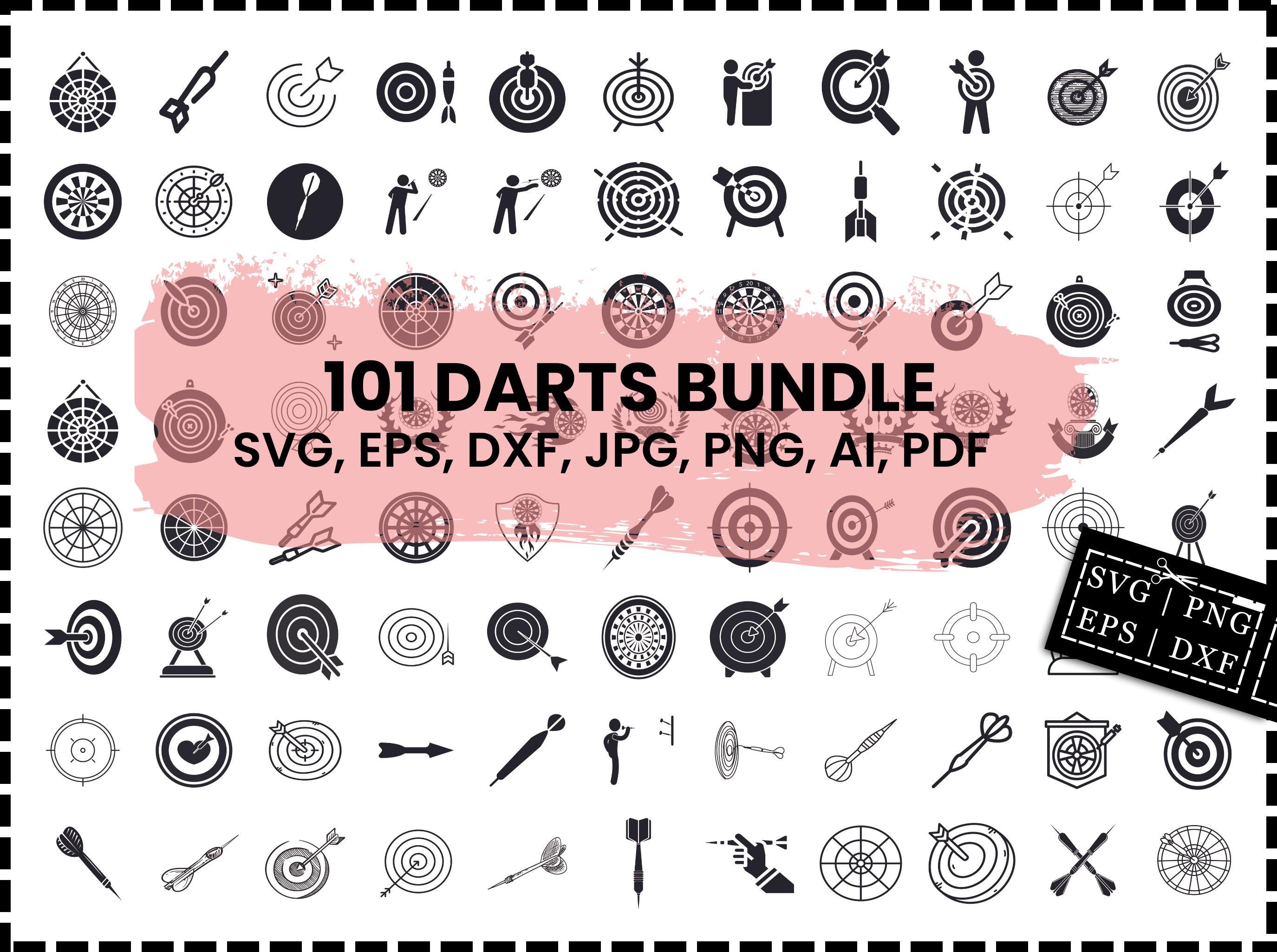 Darts Svg Bundle, Darts Dxf, Darts Png, Darts Eps, Darts Vector, Darts ...