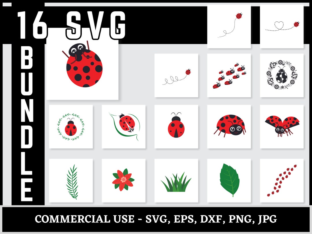 Ladybug SVG, Ladybug Bundle SVG Files, Ladybug SVG Layered, Ladybug ...