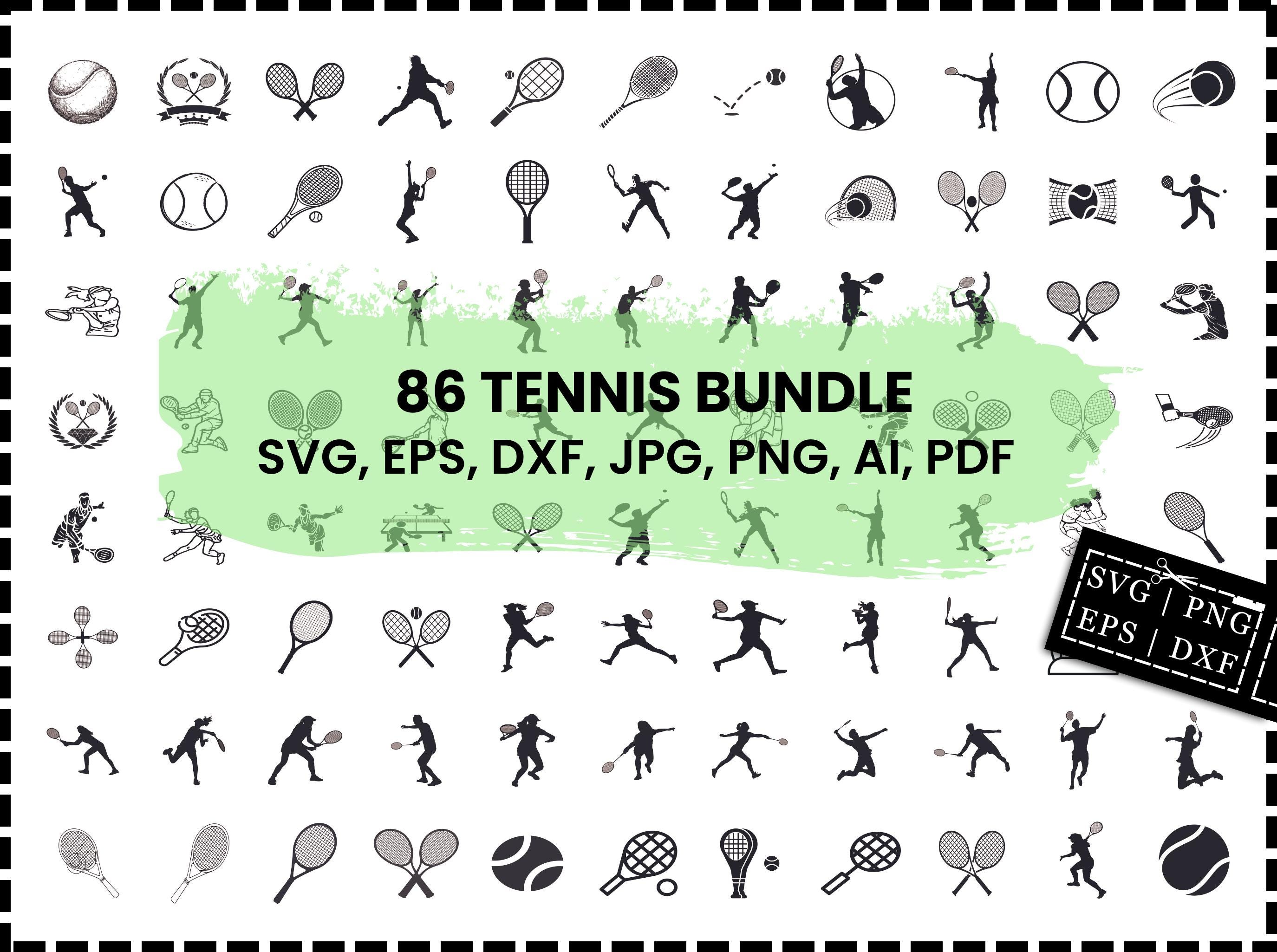 Tennis Svg Bundle, Tennis Svg, Tennis Racket Cricut, Sports Svg Bundle ...