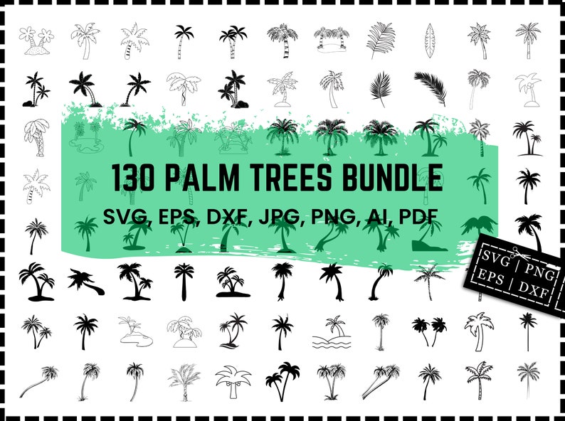 Palm Tree SVG Bundle, Palm Tree Clipart, Palm Tree SVG, Palm Tree ...