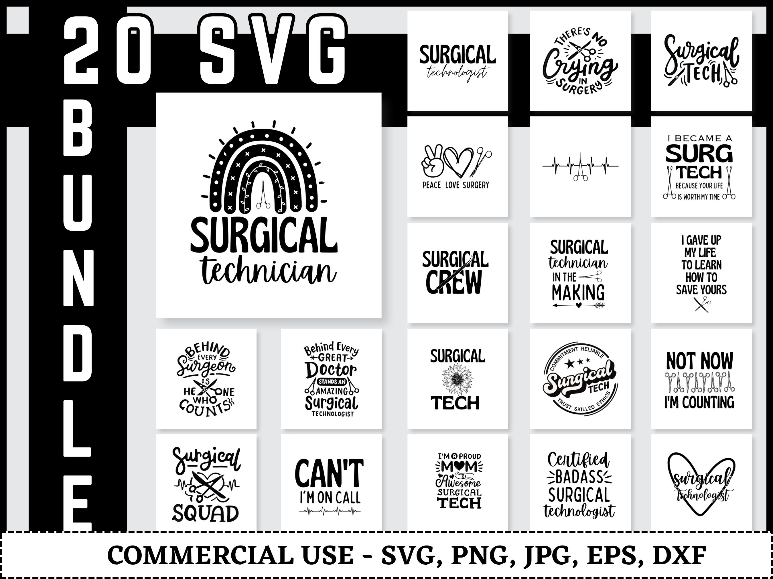 Surgical Technician Svg Bundle, Surgical Tech Svg, Surgical Technical ...