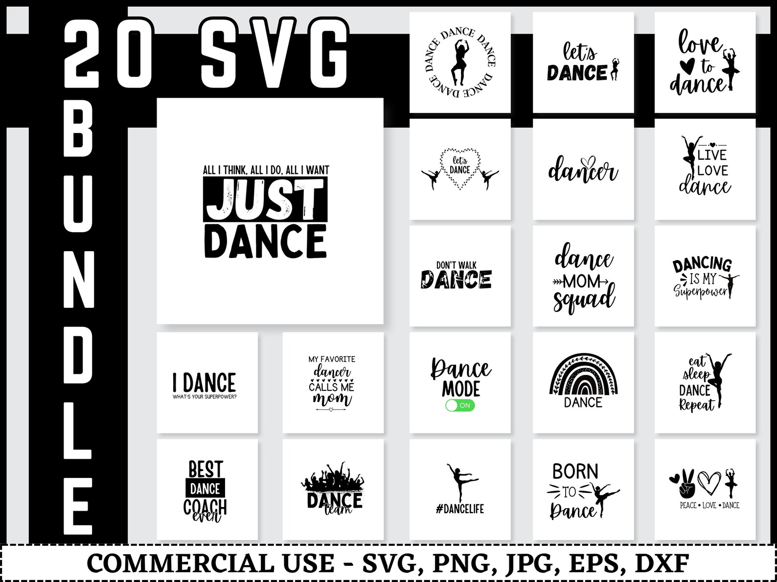 Dance Svg Bundle, Dance Bundle SVG File for Cricut, Dance Shirt SVG ...