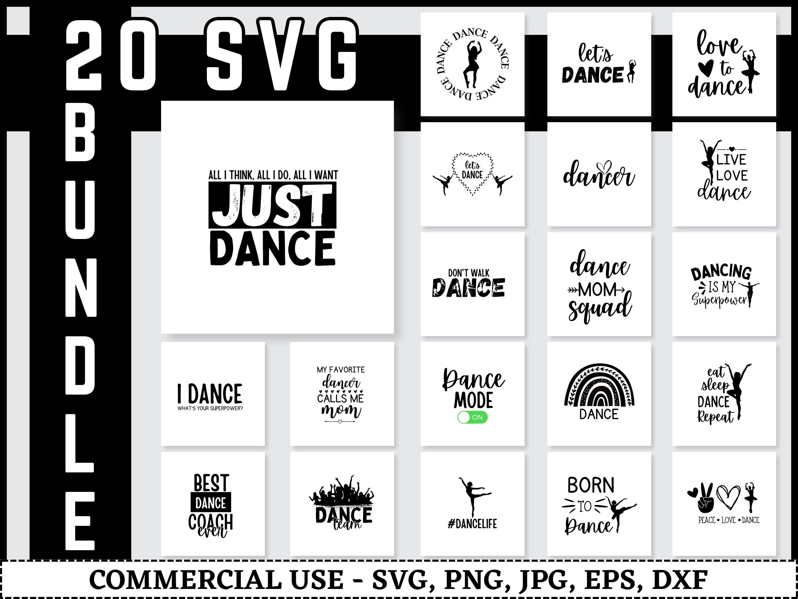Dance Svg Bundle, Dance Bundle SVG File for Cricut, Dance Shirt SVG ...