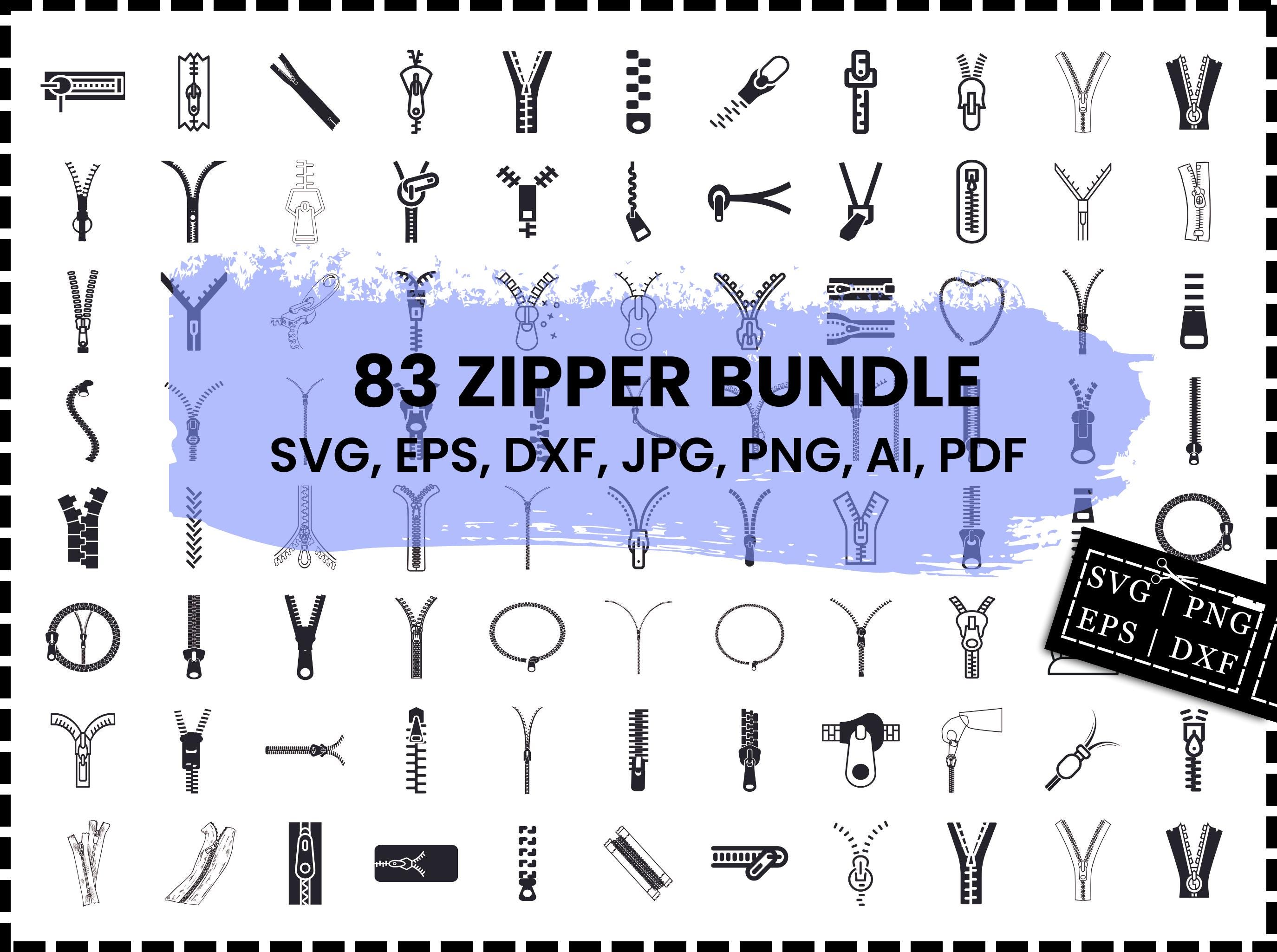 Zipper Svg Bundle, Zipper Dxf, Zipper Png, Zipper Eps, Zipper Vector ...