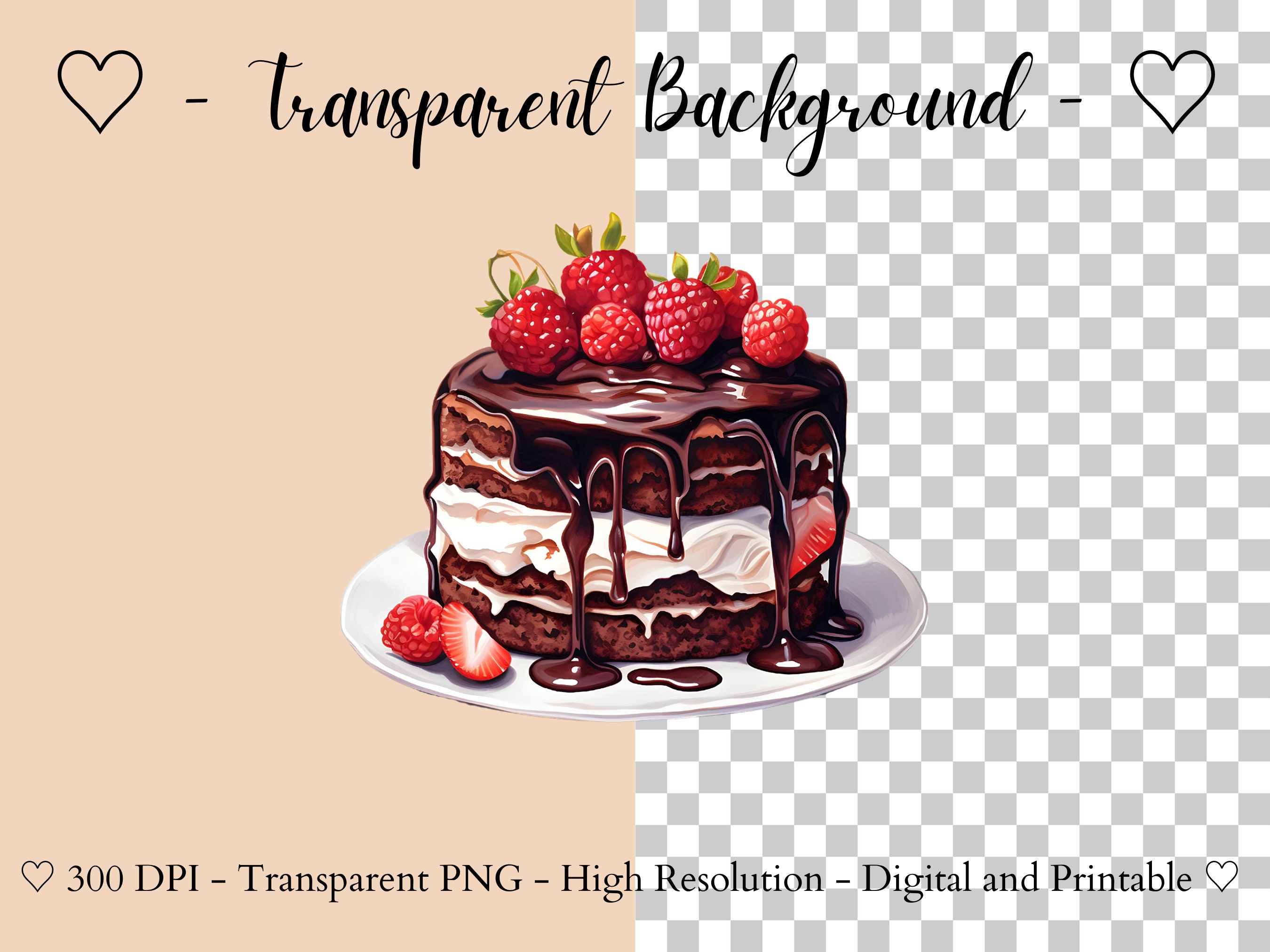 Watercolor Dessert Clipart, Watercolor Desserts Clipart Bundle ...