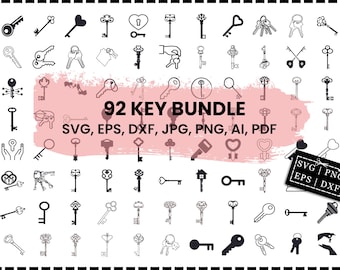 Key SVG, Key Clipart, Keys Svg Bundle, Magic Key Svg, Vintage Key Svg ...
