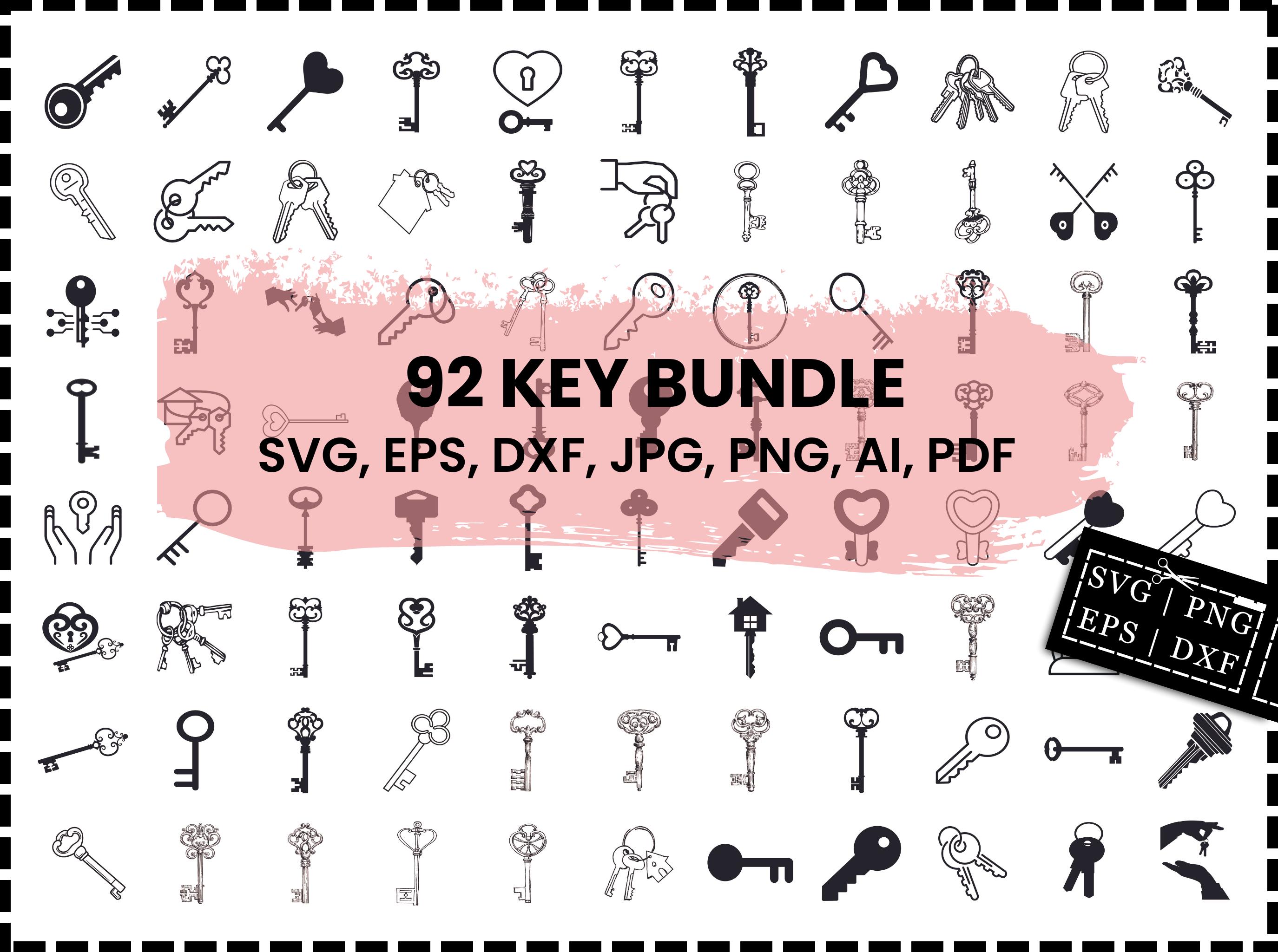 Key Svg, Key Clipart, Keys Svg Bundle, Magic Key Svg, Vintage Key Svg ...