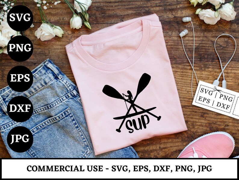 Sup Svg Bundle, Stand up Paddle Boarding Svg, SUP Girl Svg, Peace Love ...