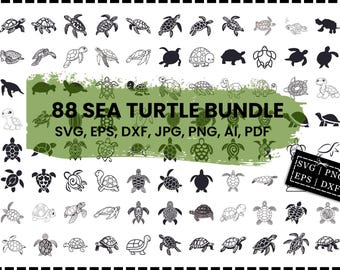 Turtle SVG Bundle, Sea Turtle Clipart, Sea Turtle Png, Tortoise Svg Png ...