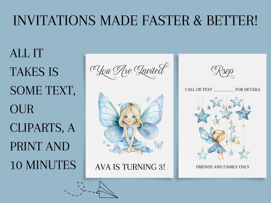 Watercolor Blue Fairy Clipart, Fairies Clipart Png, Blue Fairy Clipart ...