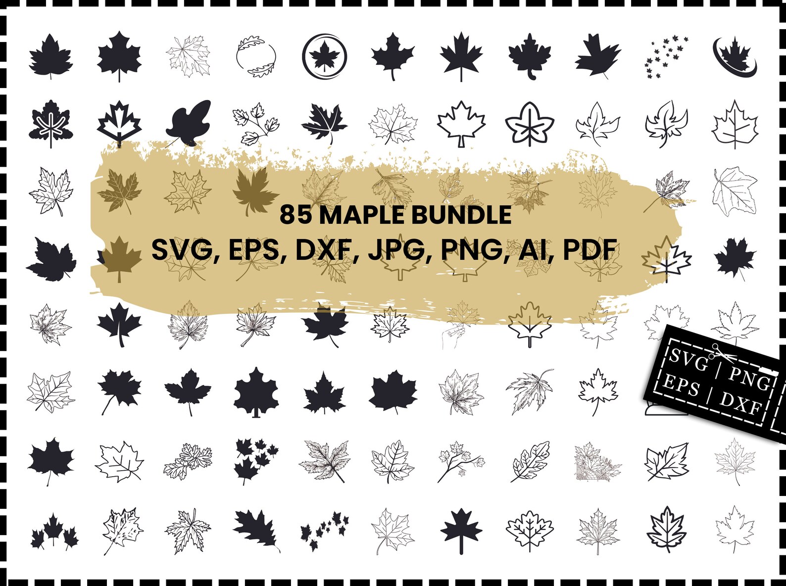 Maple Leaf Svg Bundle, Canadian Leaf Svg, Maple Leaf Svg, Maple Leaf ...