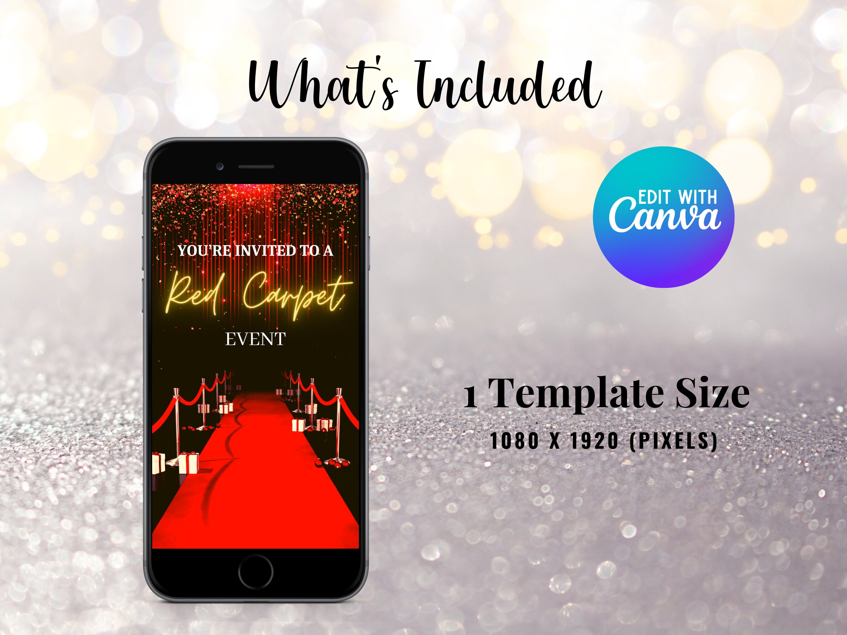 Red Carpet Animated Video Invitation, Video Evite, Video Invite With ...