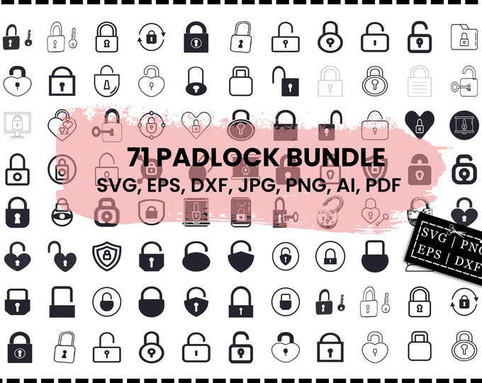 Padlock SVG, Key Svg, Keys Svg, Padlock Silhouette, Padlock and Key ...
