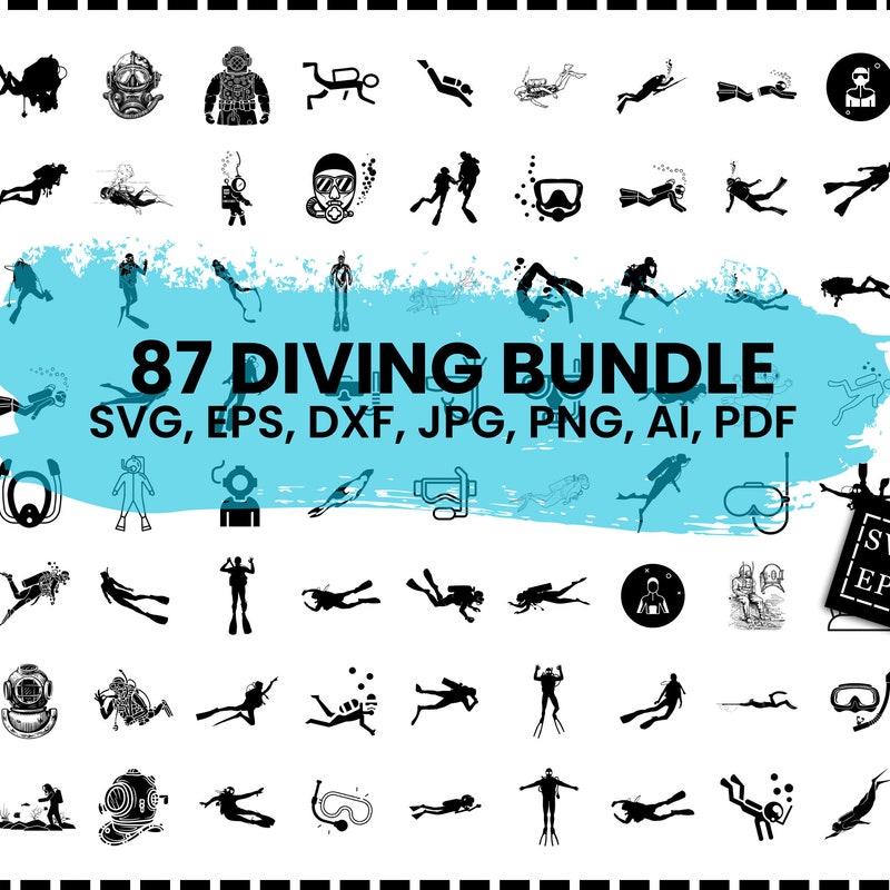 Scuba Diving Svg - Etsy