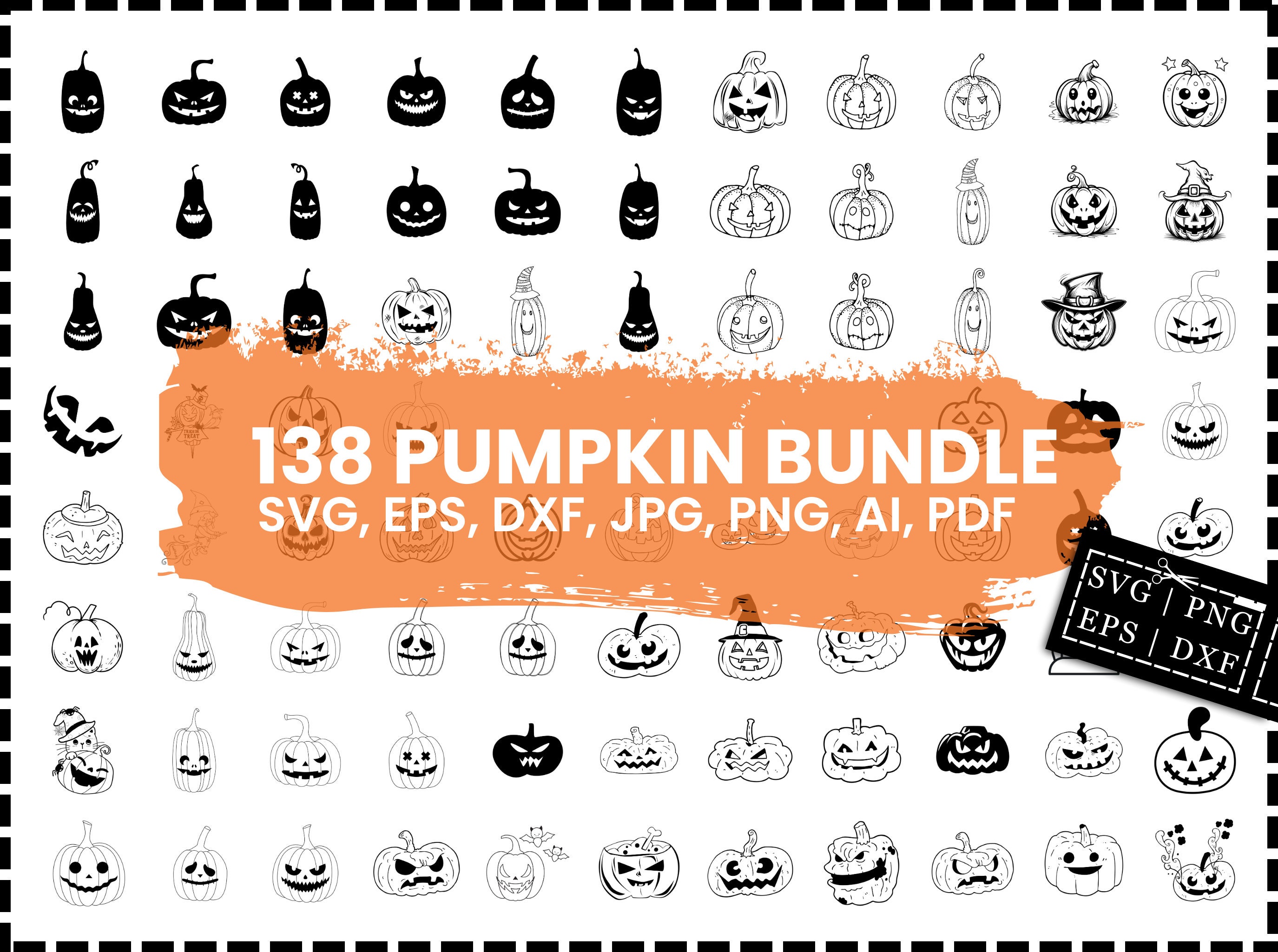Pumpkin Svg Bundle, Pumpkin Png Bundle, Fall Pumpkin Svg, Pumpkin ...