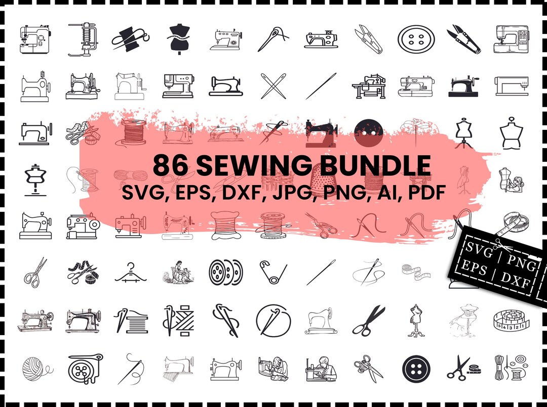 Sewing Svg Bundle, Sewing Svg, Sewing Cut File, Sewing Clipart, Sewing ...