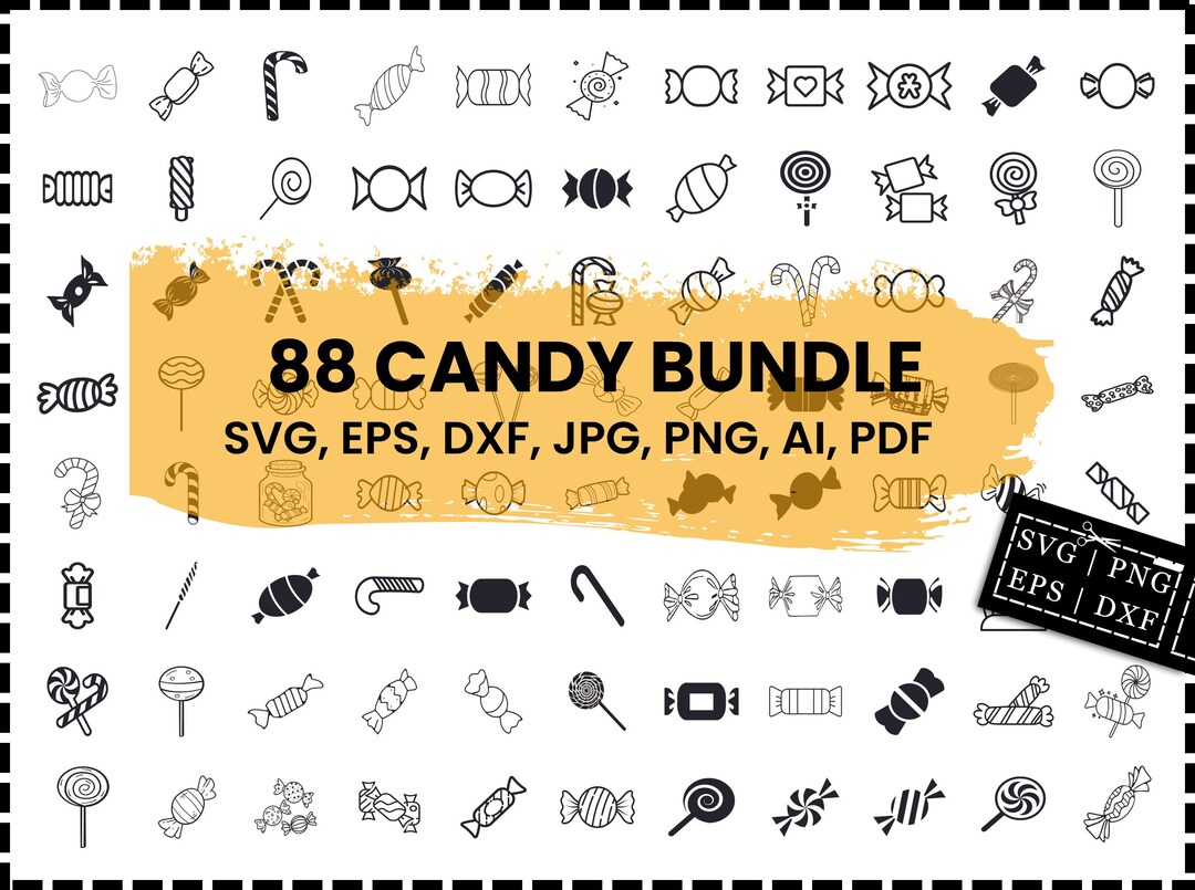 Candy Svg Bundle, Candy Svg, Candies Svg, Lollipop Svg, Sweets Svg ...