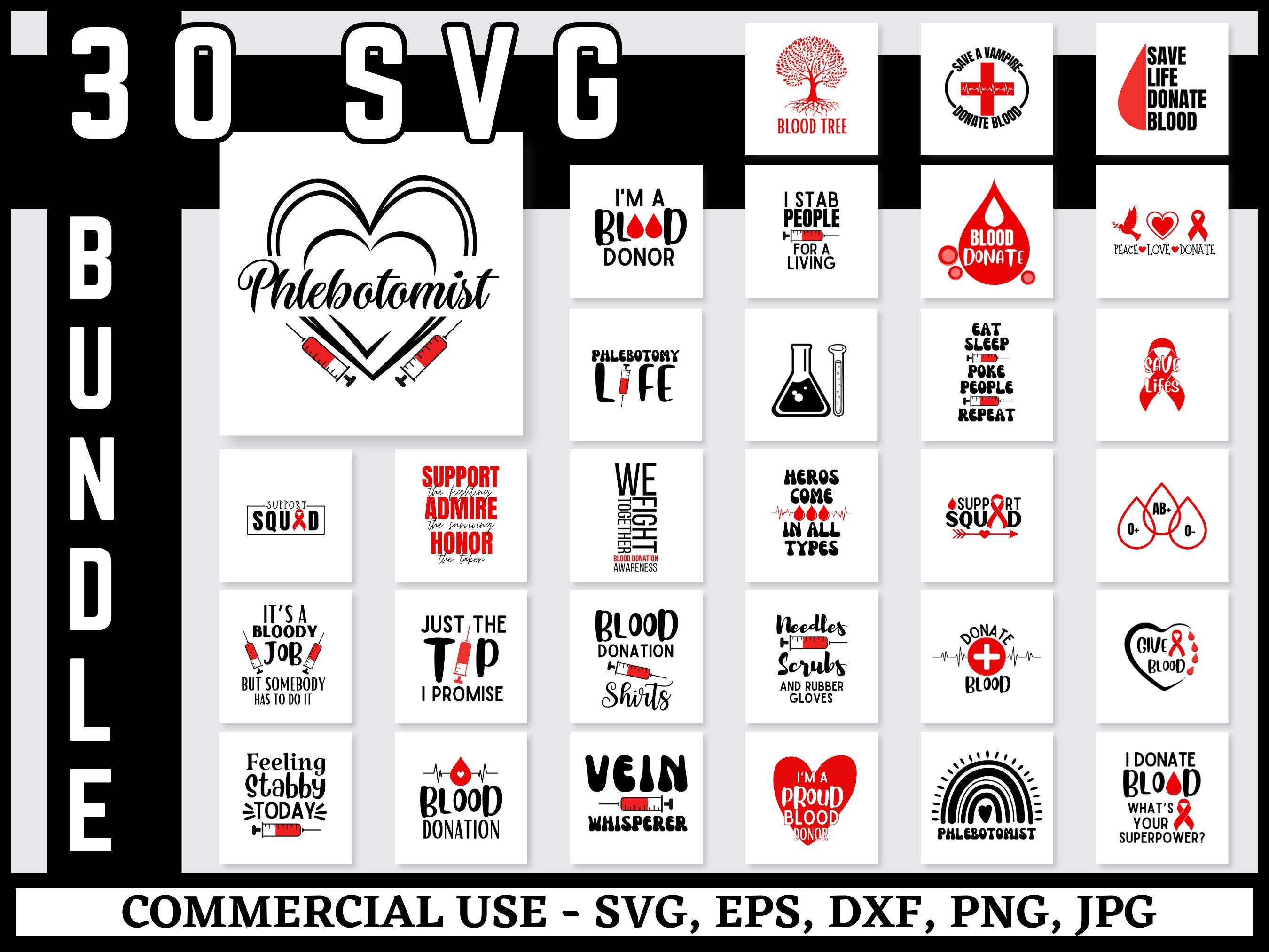 Blood Donation Svg Bundle, Blood Donation Png Bundle, Boold Donation ...