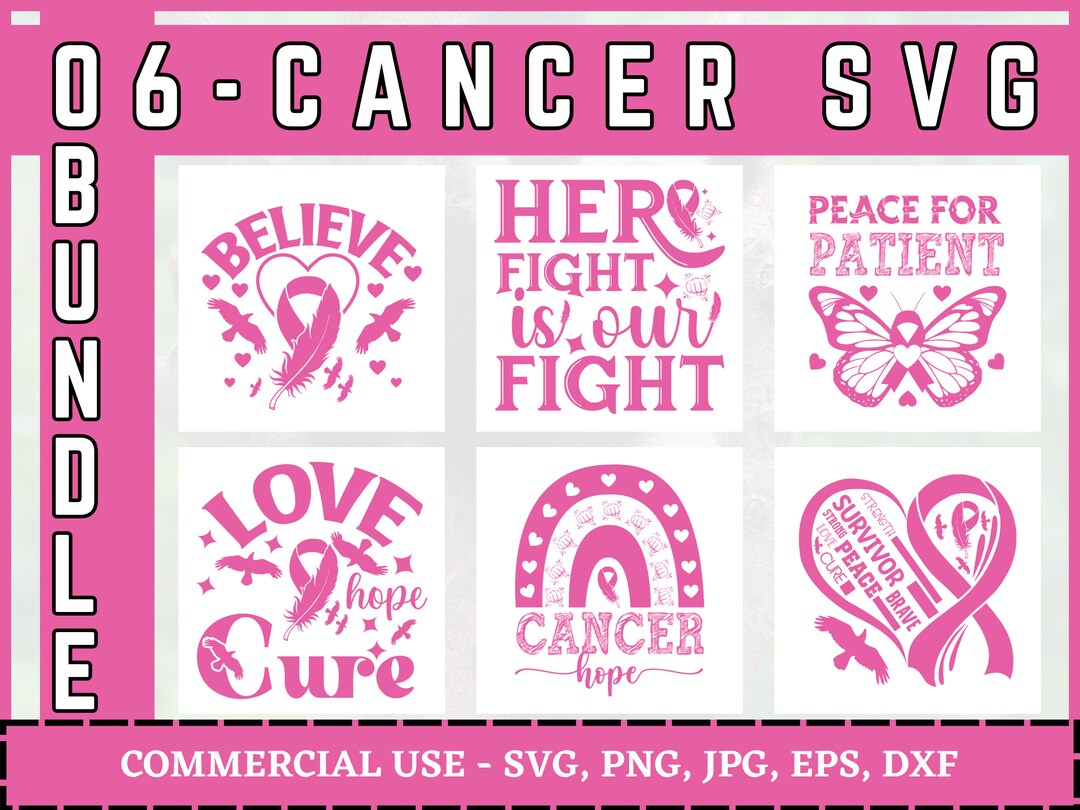 Breast Cancer SVG Bundle, Cancer SVG, Cancer Awareness, Instant ...